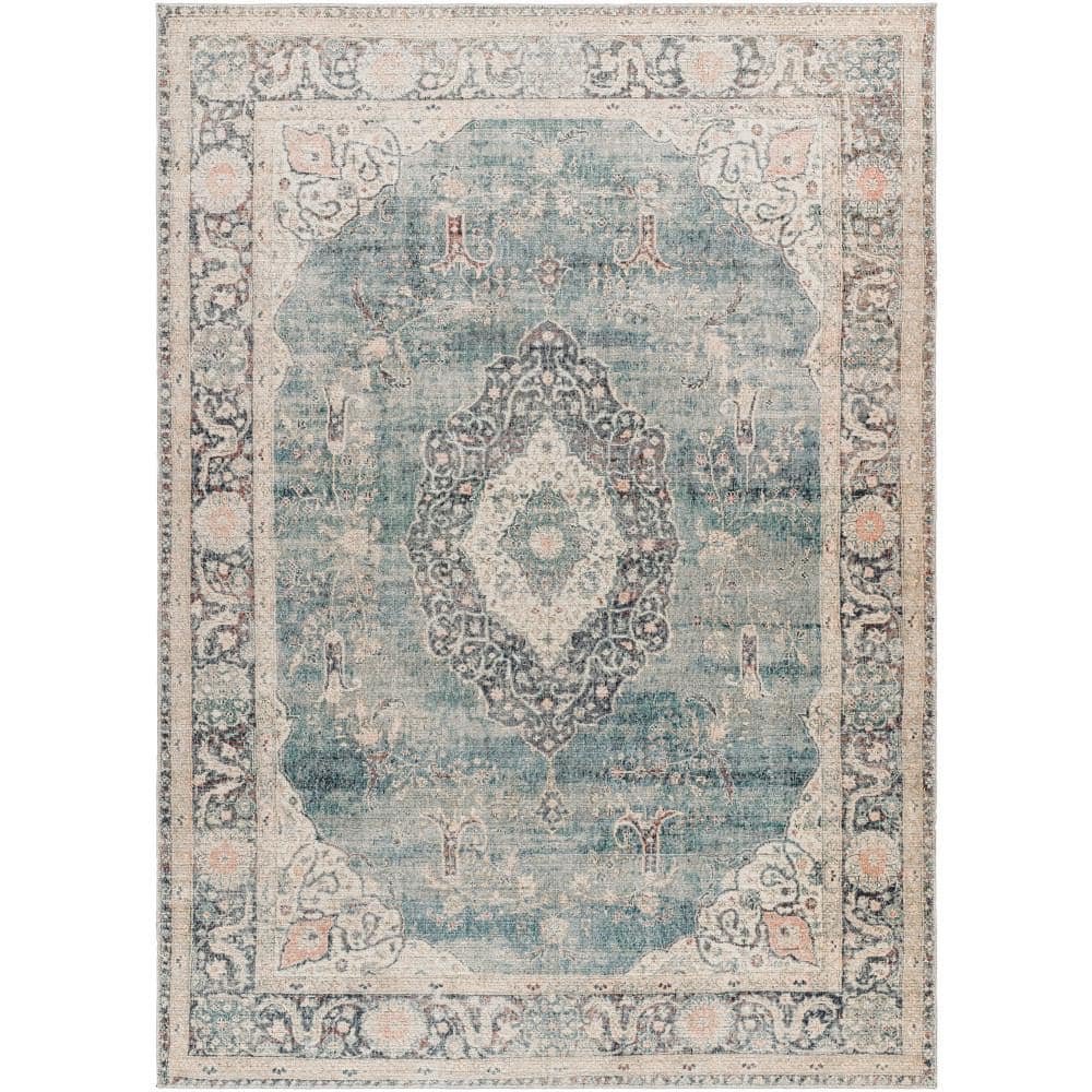 Livabliss Becki Owens Marlene Blue/Cream Medallion 7 ft. x 9 ft. Indoor ...