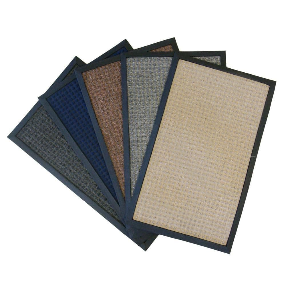 Rubber-Cal Nottingham Gray 24 in. x 36 in. Rubber Backed Carpet Mat 03 ...