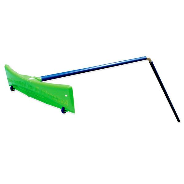 MARSHALLTOWN 192 in. Handle Big-Rig-Rake 24 in. W Snow Rake with Angled ...