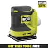 RYOBI ONE+ 18V Cordless 1/4 Sheet Sander (Tool Only) PCL401B - The Home ...