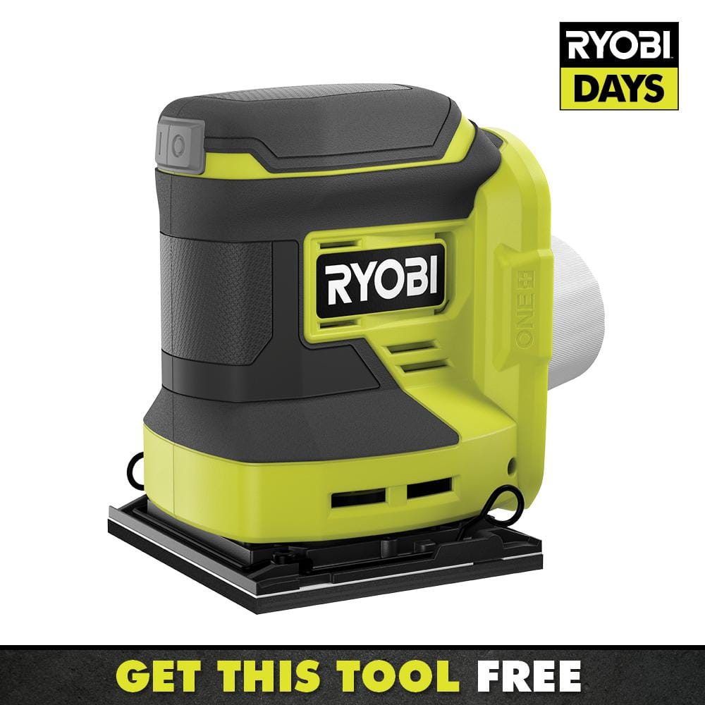 RYOBI ONE+ 18V Cordless 1/4 Sheet Sander (Tool Only) PCL401B - The Home ...