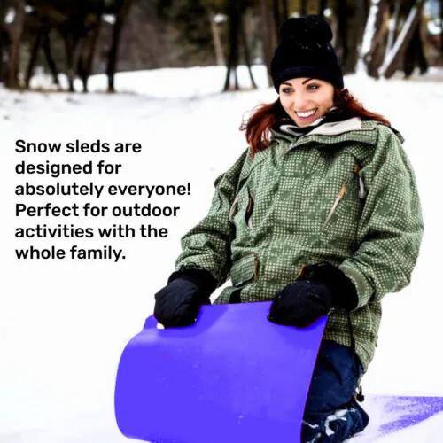 Snow Sledding Mat Flying Carpet Snow Sled - Roll-Up Snowboard Sled For ...