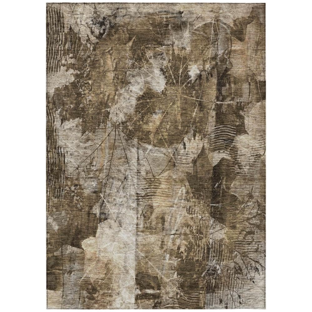 Addison Rugs Chantille ACN560 Taupe 5 ft. x 7 ft. 6 in. Machine ...