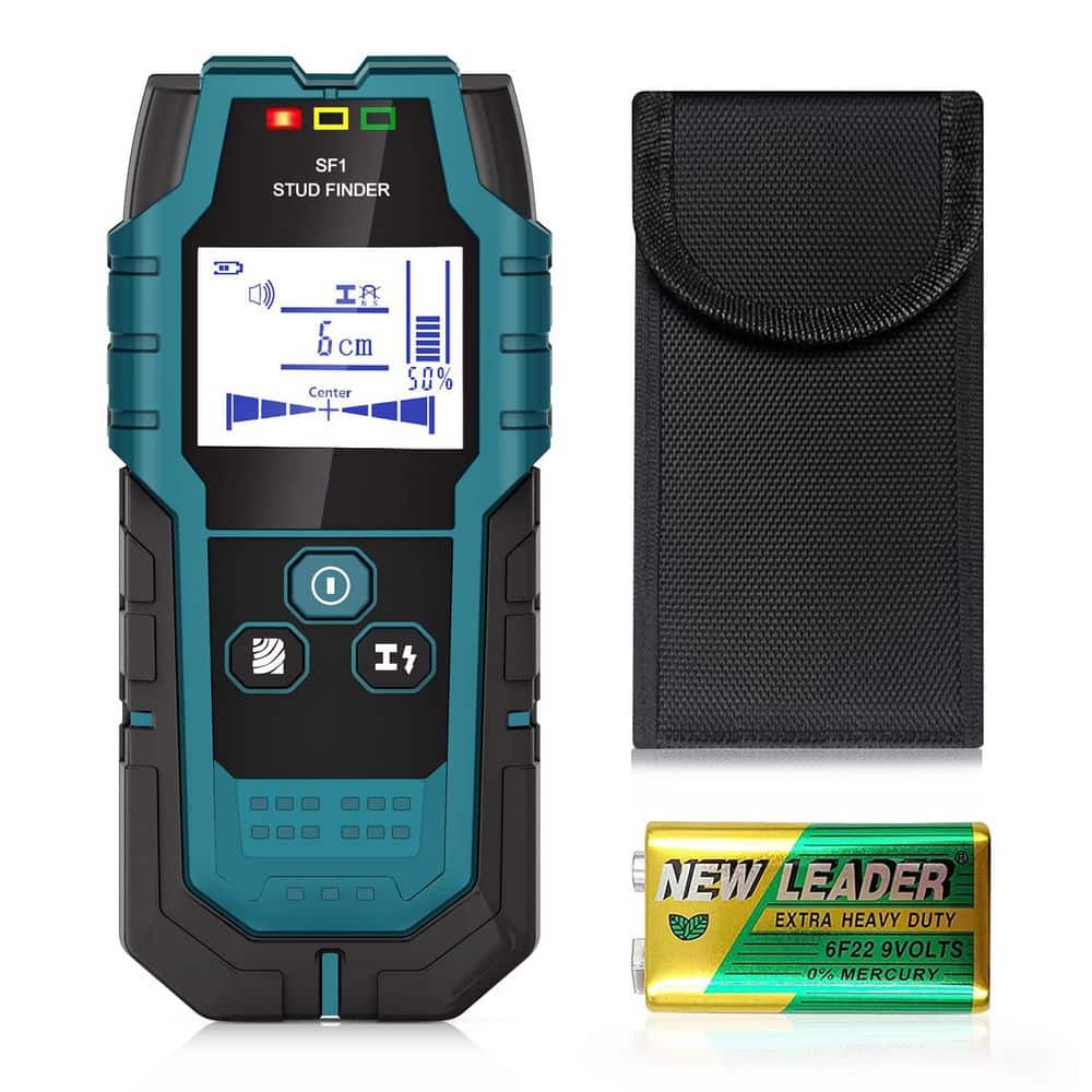 5-in-1 Stud Finder Wall Scanner Detector with Audio Alarm HD LCD ...