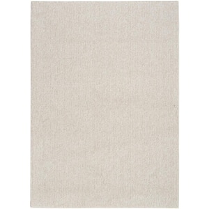 Nourison Textured Home Ivory Beige 9 ft. x 12 ft. All-over design ...