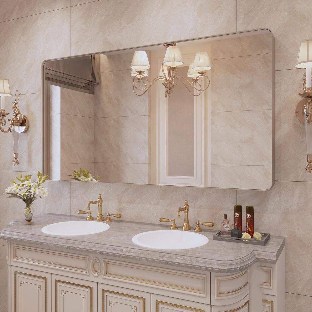 QuivaraView 55 in. W x 30 in. H Premium Aluminum Framed Rectangular ...