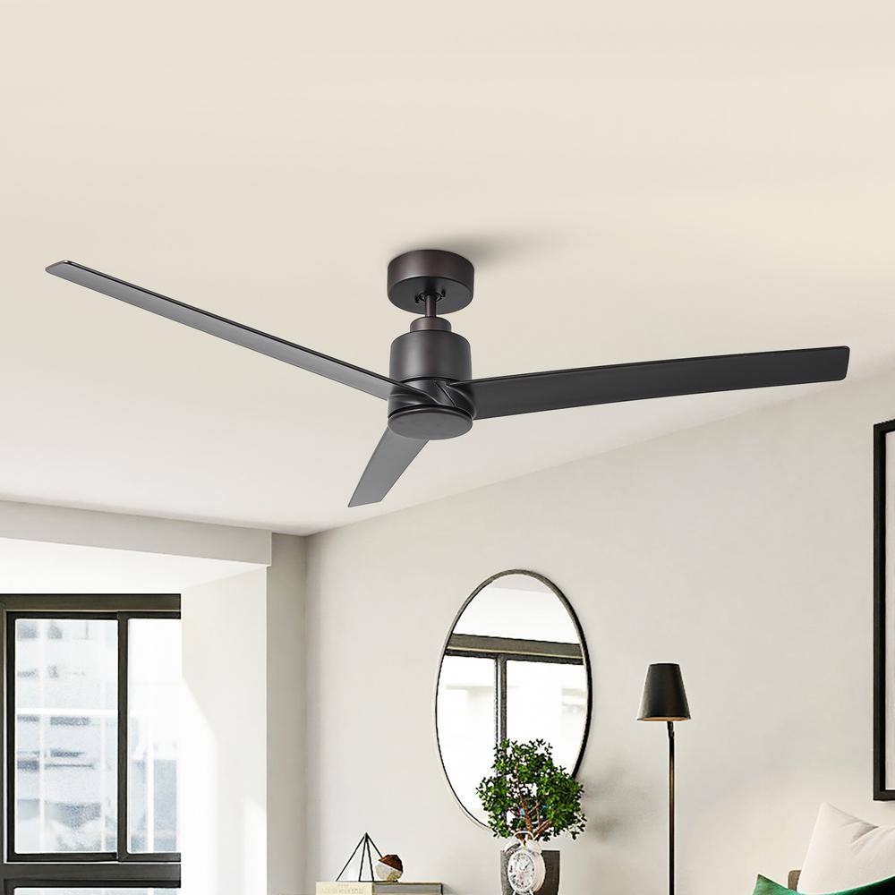 IHOMEadore 54 in. Indoor Modern Oil Rubbed Bronze Downrod 6-Speed DC ...