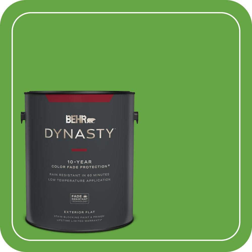BEHR DYNASTY 1 gal. #430B-6 Caterpillar Flat Exterior Stain-Blocking ...