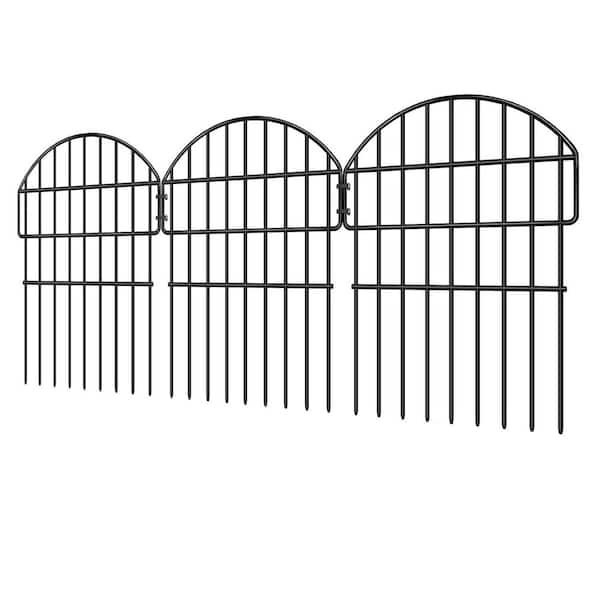 Oyezvary 23.2 in. Metal Garden Fence Decorative Rustproof Wire Panel ...