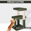 HOMESTOCK Green Cat Tree for Large Cats, Cat Tower for Large Cats, Cat ...