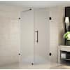 Aston Aquadica 30 in. x 30 in. x 72 in. Frameless Hinged Corner Shower Enclosure with Frosted ...