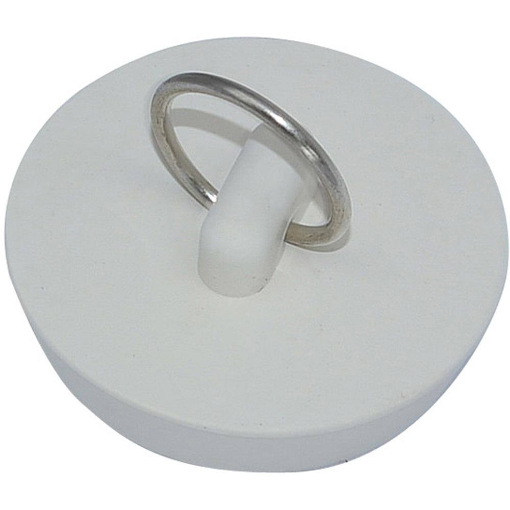 Lincoln Products 1-5/8 in. Rubber Drain Stopper in White for Drains ...