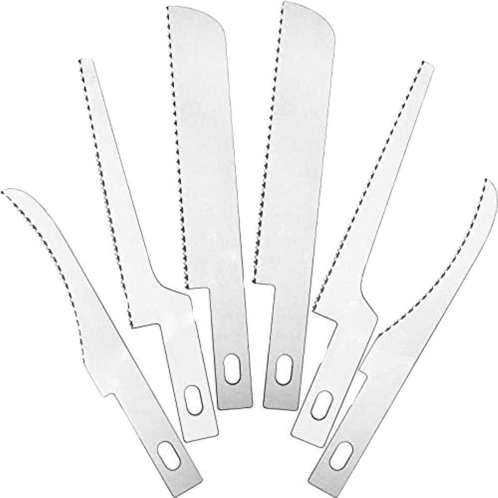 6 Pcs Saw Blades Replacement Micro Knife Saw Blades with Plastic ...