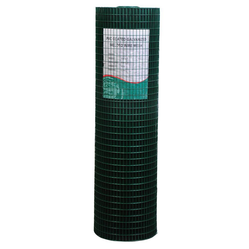 ITOPFOX 35.5 in. H Green Steel Plant Netting Wire Mesh Fence Netting ...