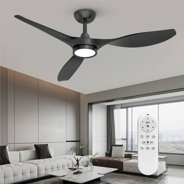 QRMOK R3 52 in. Indoor Ceiling Fan with Light and Remote,Quiet ...