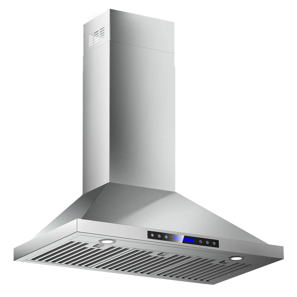 INATECK 36 in. 900 CFM Convertible Wall Mount Range Hood with Remote ...