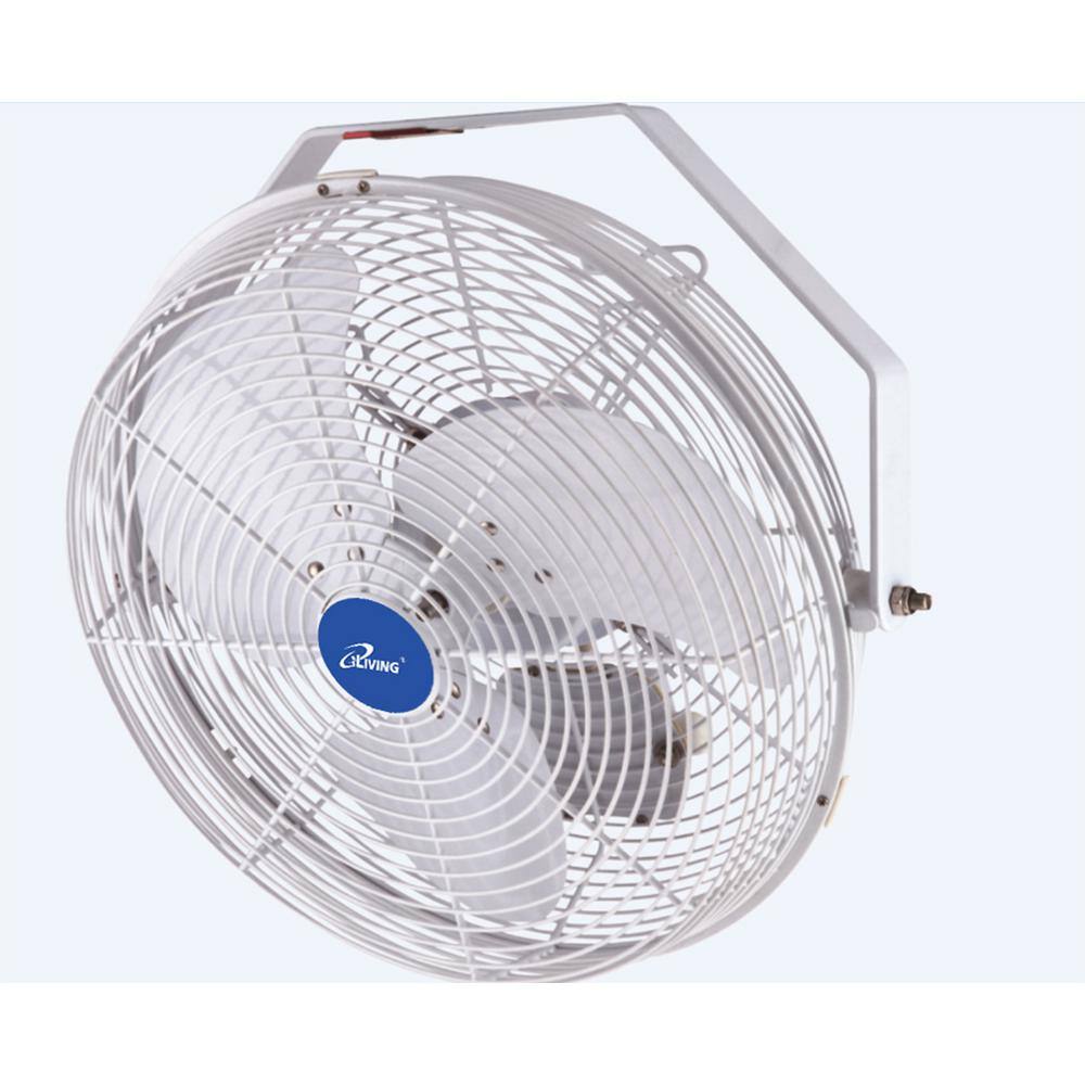 iLIVING 18 in. Outdoor White Wall Ceiling with Fan Control and Mounted ...