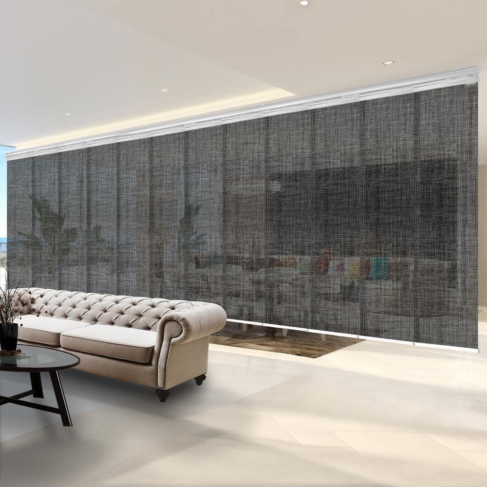 EMOH Chevelle 140 in. - 260 in. W x 116 in. L Adjustable 12-Panel White ...