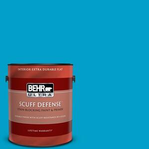 BEHR PREMIUM PLUS 1 gal. #P490-5 Yucatan Satin Enamel Low Odor Interior ...