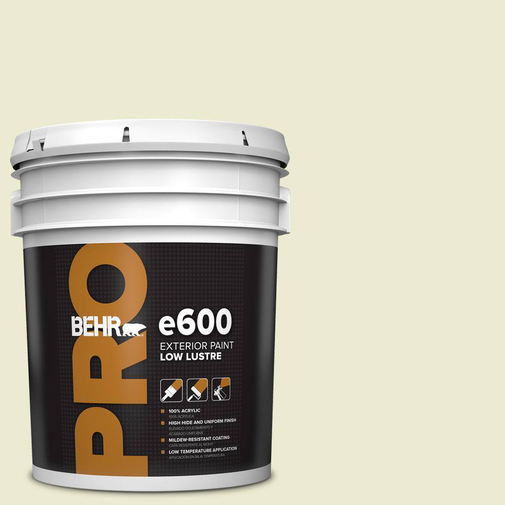 BEHR PRO 5 gal. #410E-2 Celery Ice Low Luster Exterior Paint PR62005 ...