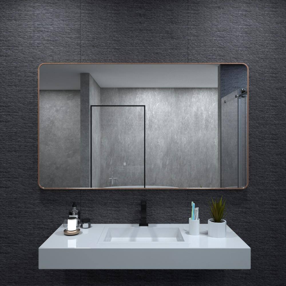 niveal 60 in. W x 36 in. H Rectangular Framed Wall Bathroom Vanity ...