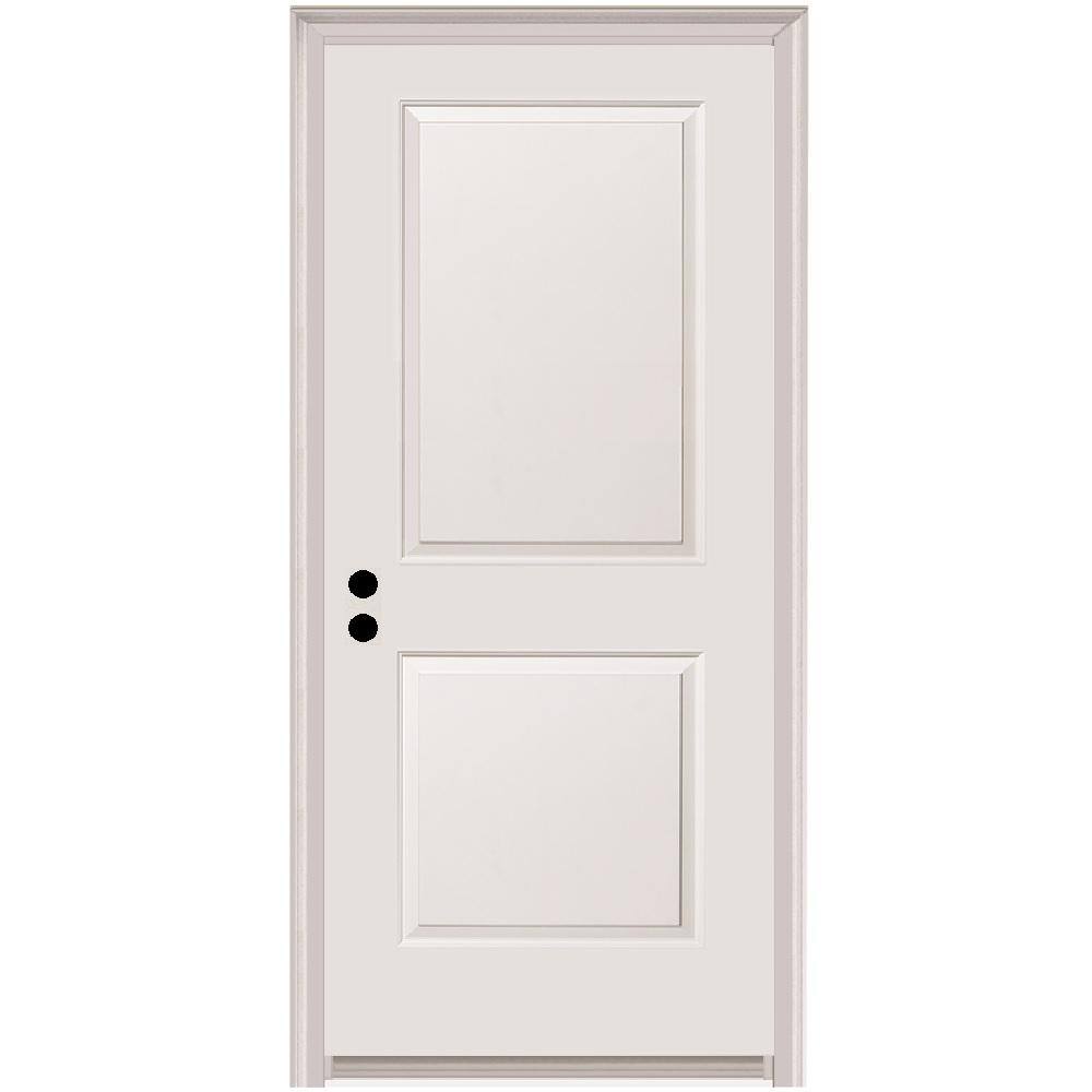 MMI DOOR 32 in. x 80 in. Carrara Right-Hand Primed Composite 20-Minute ...