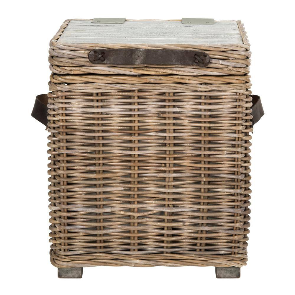 SAFAVIEH Merlie White Trunk SEA7037A - The Home Depot