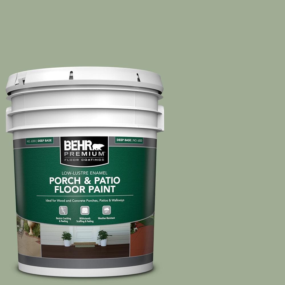 BEHR PREMIUM 5 gal. #S390-4 Roof Top Garden Low-Lustre Enamel Interior ...