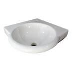 Barclay Products Fowler Corner Wall-Mount Sink in White 4-9032WH - The ...