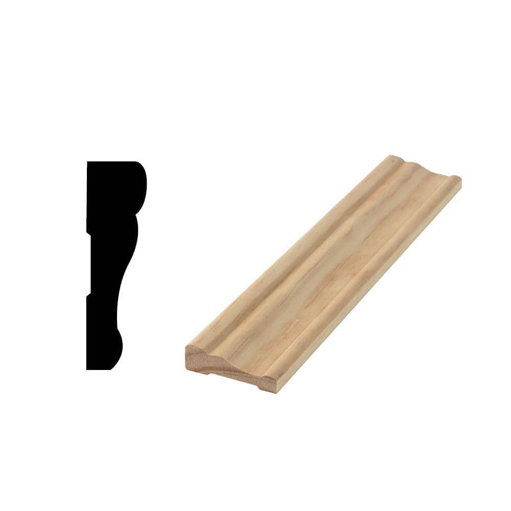 Woodgrain Millwork WM A214 5/8 in. x 2-1/4 in. Pine Casing 10000912 ...