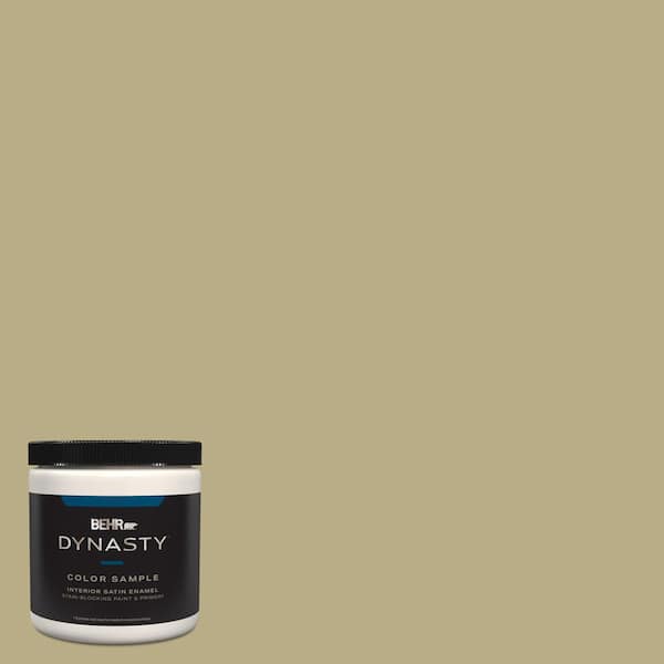 BEHR DYNASTY 8 oz. #S330-4 Fennel Seed One-Coat Hide Satin Enamel Stain ...