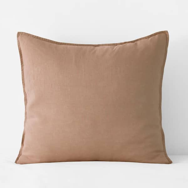 The Company Store Legends Hotel Clay Washed Linen Euro Sham 51386F-E ...