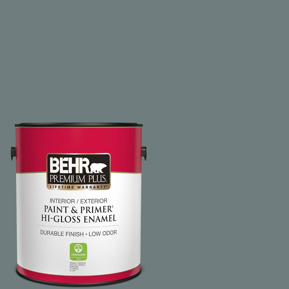 Reviews for BEHR PREMIUM PLUS 1 gal. #N440-5 Coney Island Hi-Gloss ...