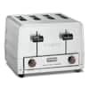 Waring Commercial Heavy-Duty Commercial 2700 W 4-Slice Silver Wide Slot ...