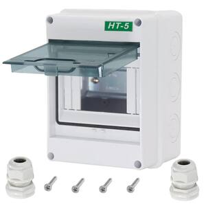 Lukyamzn 4 Way Outdoor Breaker Box IP65 ABS Plastic Din Rail Power ...