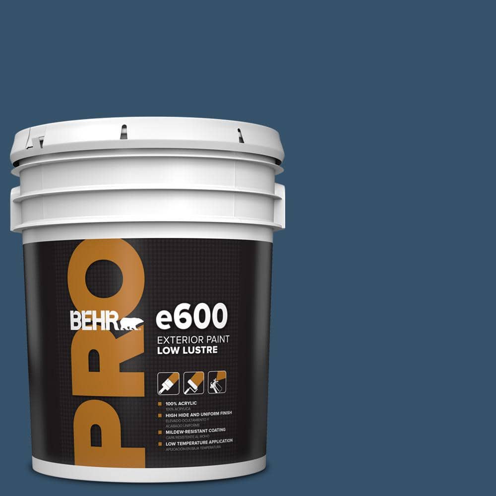 BEHR PRO 5 gal. #MQ5-58 Velvet Rope Low Luster Exterior Paint PR62305 ...
