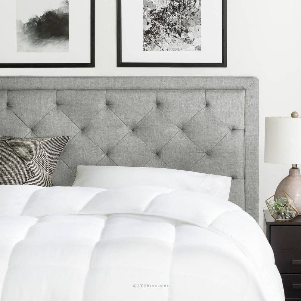 Brookside Upholstered Stone Full with Diamond Tufting Headboard ...
