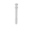 VITA 6"L x 6"W x 74"H Sturbridge Vinyl Lamp Post, White, VA94428 ...