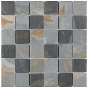 Merola Tile Deco Calzada Ardesia 17-1/2 in. x 17-1/2 in. Porcelain ...