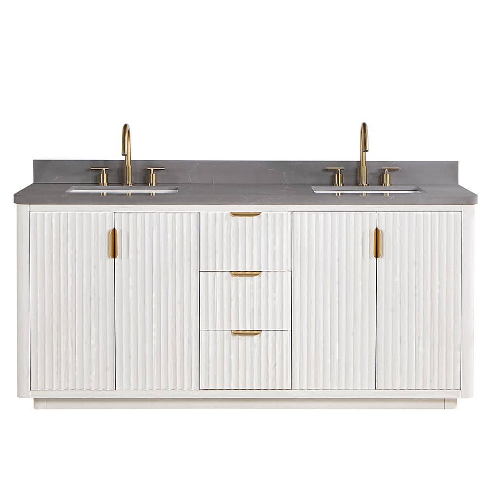 ROSWELL Cádiz 72 in. W x 22 in. D x 34 in. H Free-standing Double ...