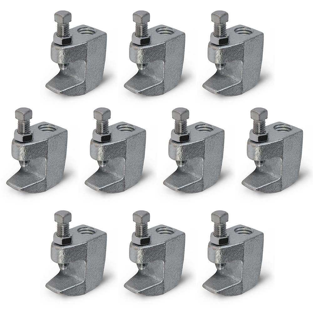 PLUMBFLEX Junior Beam Clamp for 3/8 in. Threaded Rod in Electro ...