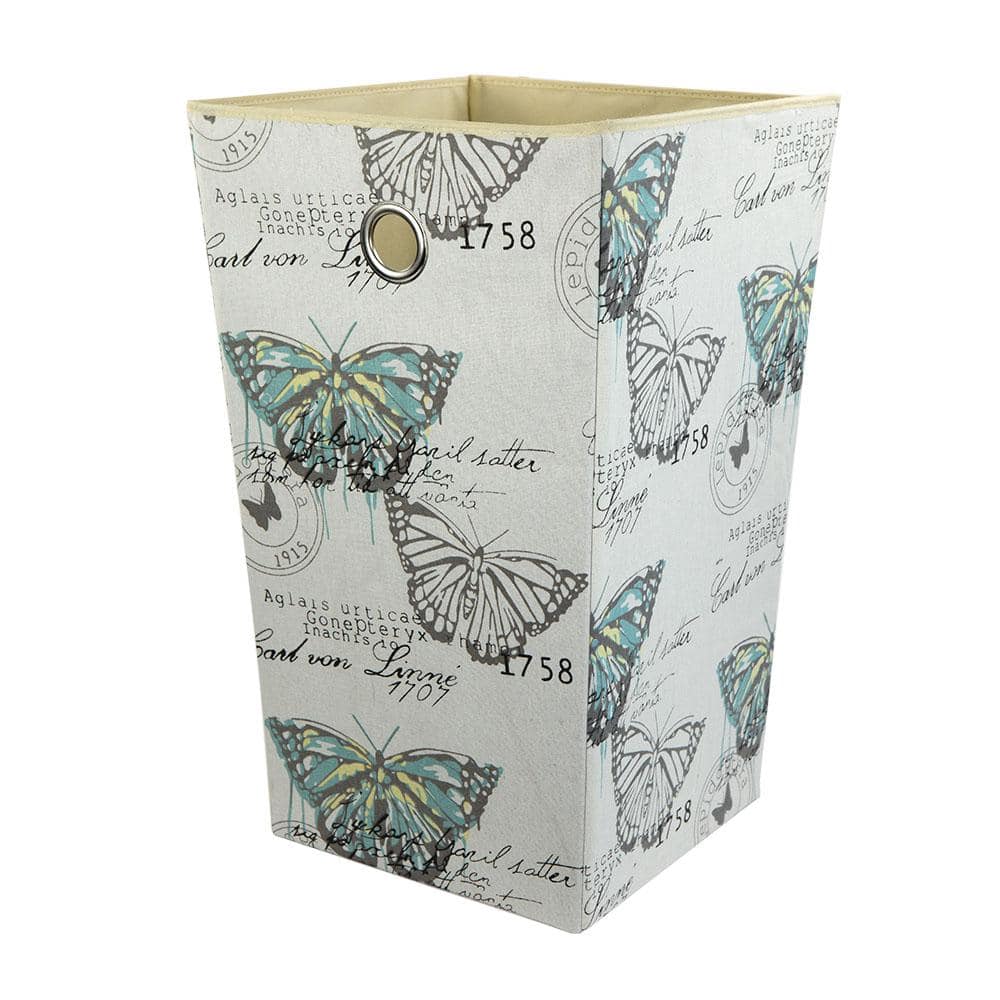 Home Basics Vintage Butterfly Collection Hamper SB47509 - The Home Depot