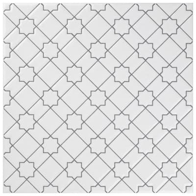 8x8 - White - Ceramic Tile - Tile - The Home Depot