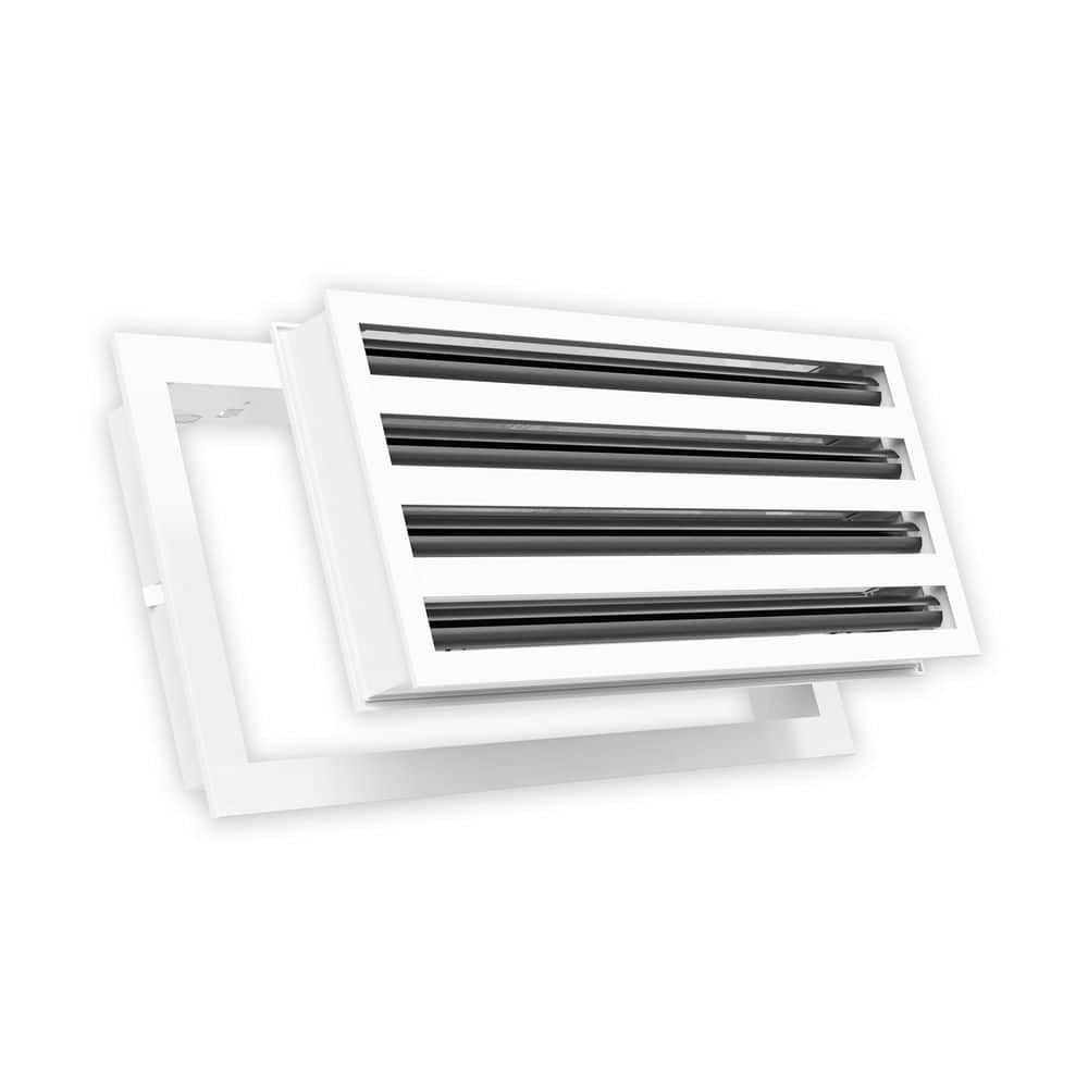 QuietCool 18 in. x 8 in. Aluminum Wall/Ceiling Linear Slot Diffuser in ...