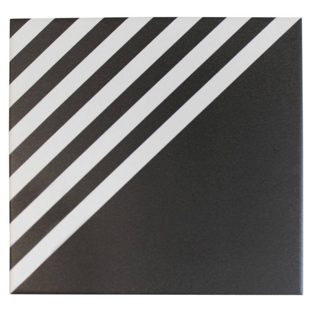 Ivy Hill Tile Script Stripe Negative 7.87 in. x 0.33 in. Matte ...