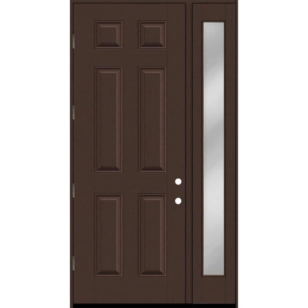 Steves & Sons Regency 51 in. x 96 in. 6-Panel RHOS Chestnut Stain ...