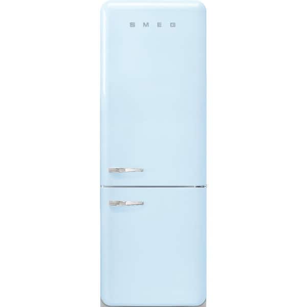 smeg FAB38 Retro 70cm Refrigerator w/ Bottom-Freezer. Pastel Blue ...