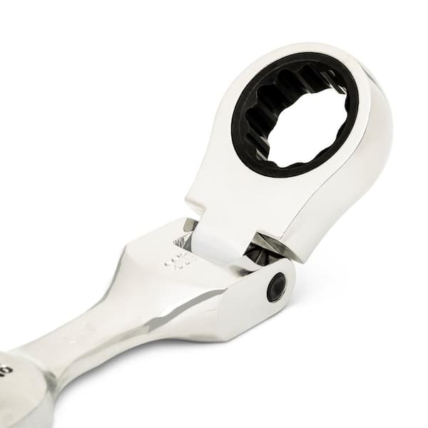 GEARWRENCH 11/16 in. 90-Tooth 12 Point Stubby Flex Ratcheting ...