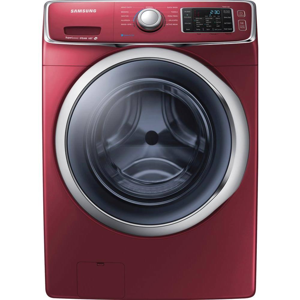 Reviews for Samsung 4.2 cu. ft. Front Load Washer with Steam in Merlot ...