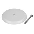 OATEY 4 in. Plastic Flat Cleanout Cover Plate in White 34410